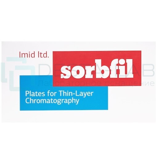 Пластины Sorbfil ПТСХ-АФ-В (10х10) высокоэффективные (алюминиевая основа без УФ индикатора ...